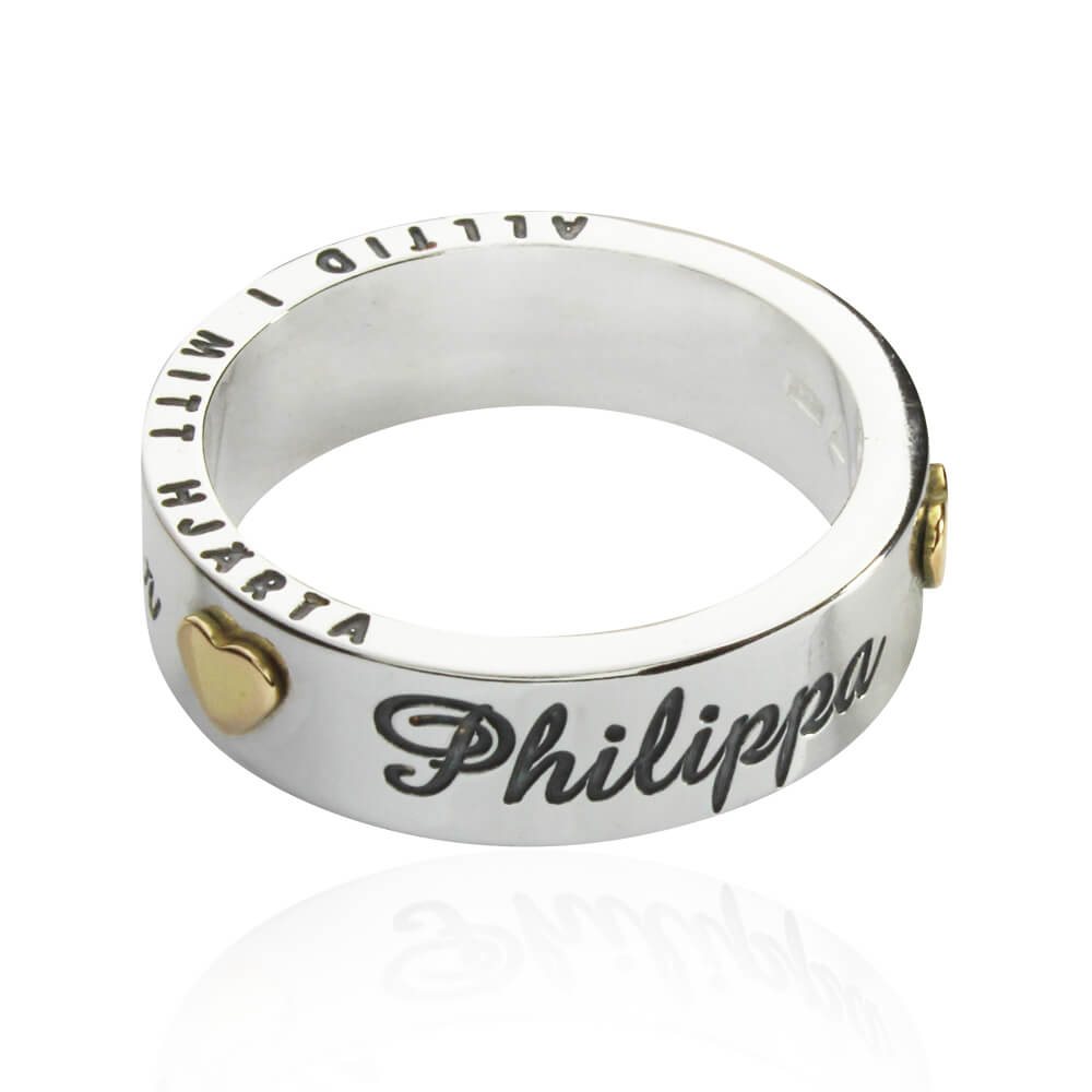 Ringar till dam i silver & 18k guld - Design byHovland